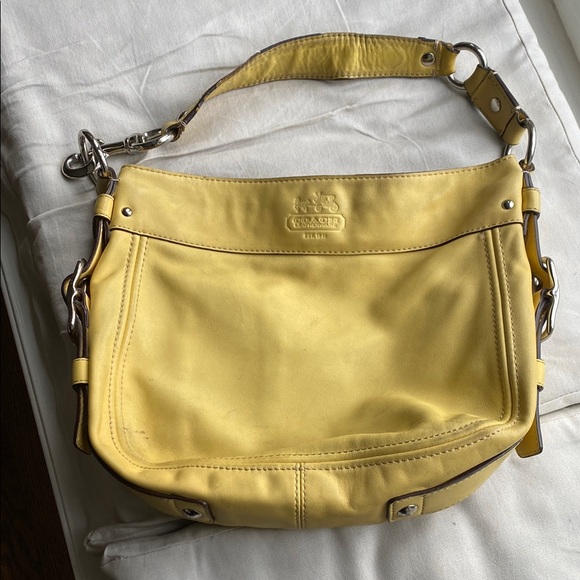 Coach | Bags | Coach Yellow Shoulder Bag | Poshmark